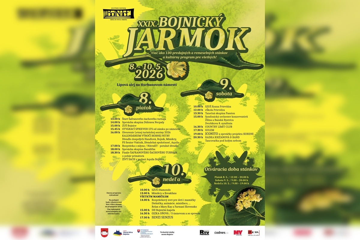 Bojnický jarmok: Vyše 130 stánkov a trojdňový PROGRAM nabitý kultúrou