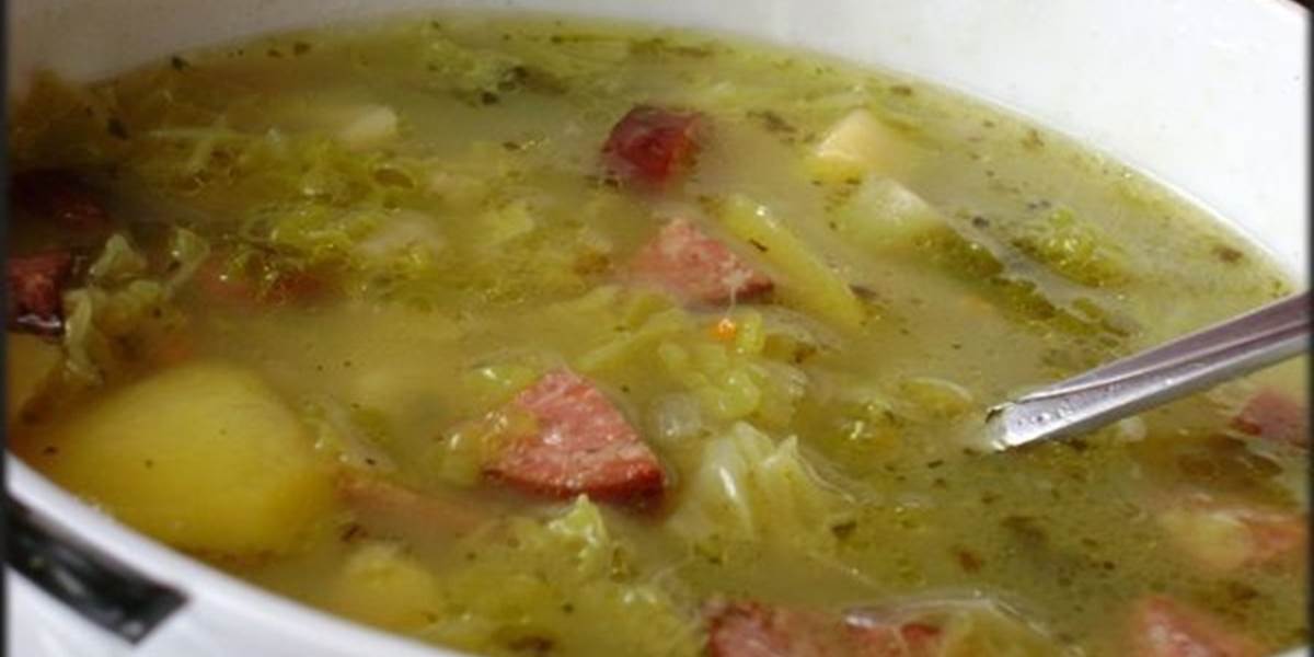 Ružičková polievka na zeleno