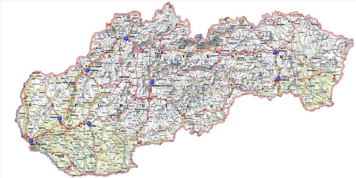 Seznam.cz sprístupnil mapu Slovenska pre nevidiacich