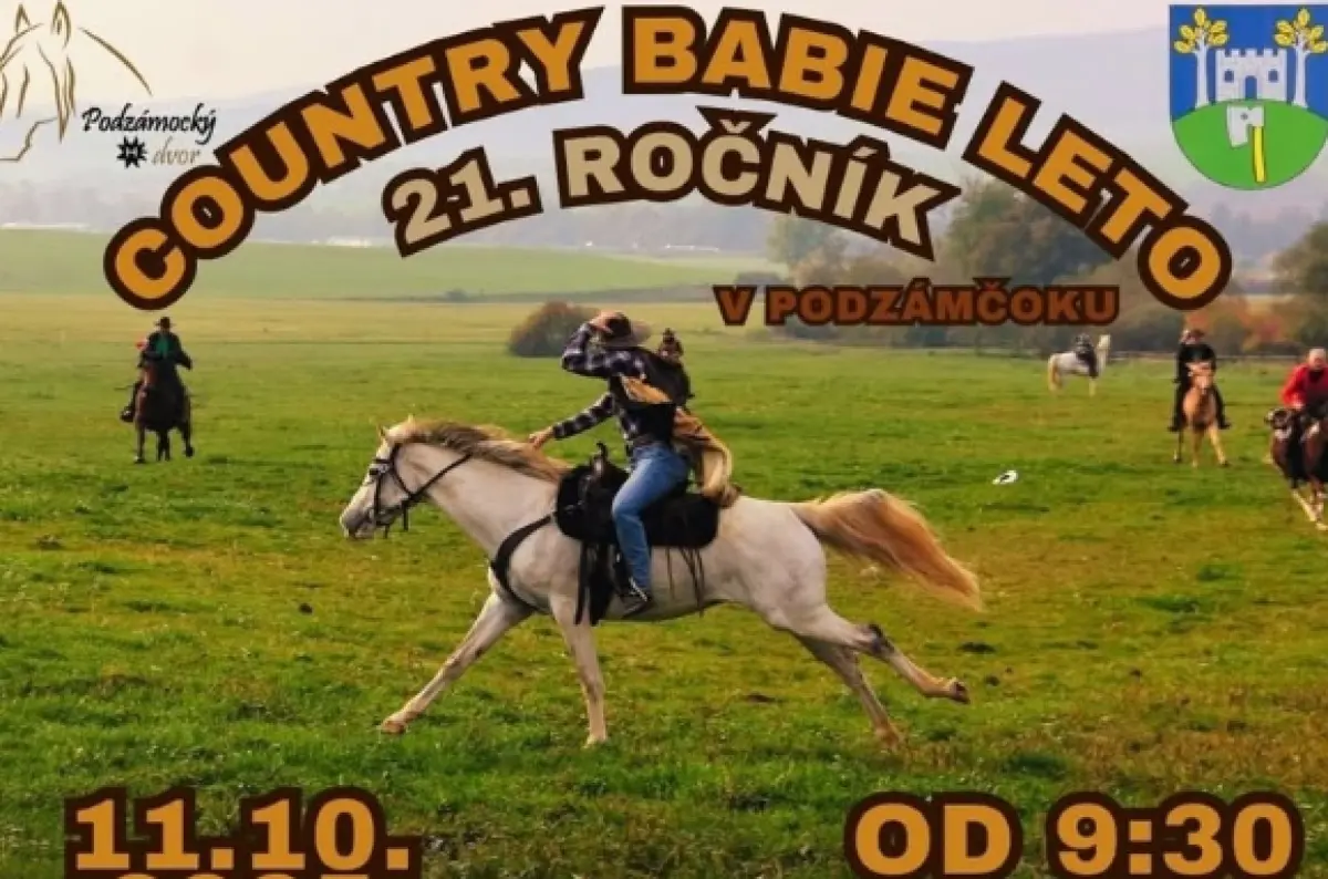 Country babie leto 2025: Divoký západ sa vracia do Podzámčoka! Príďte